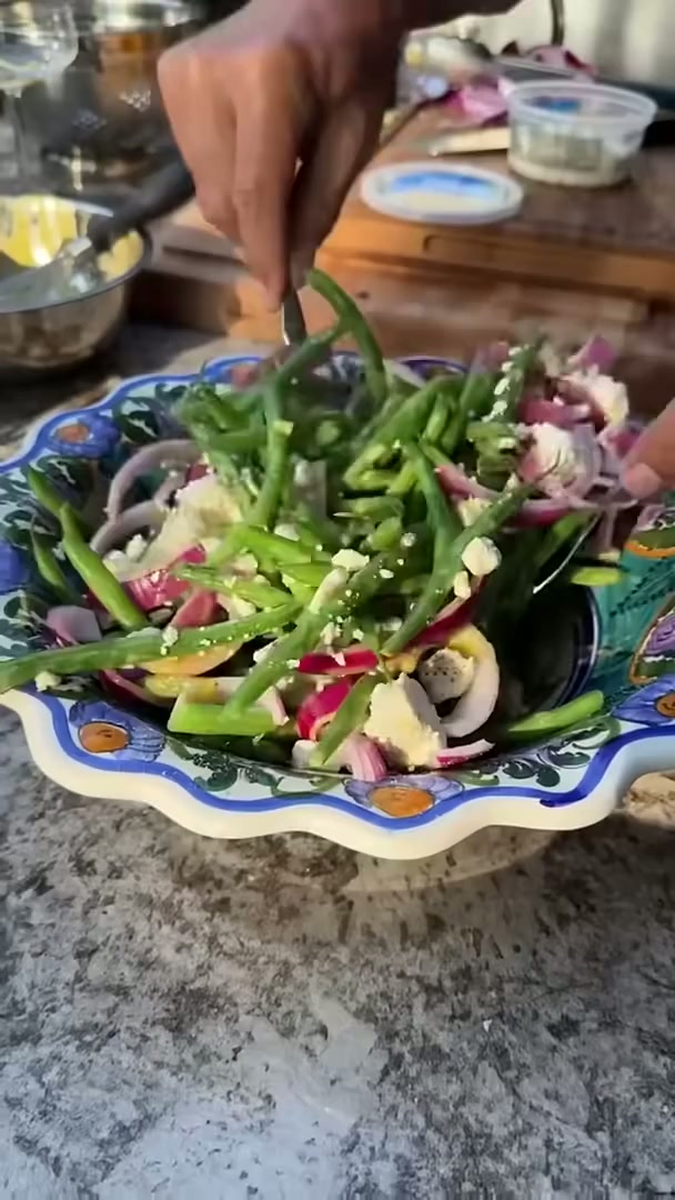 How to make string bean salad 🥗
