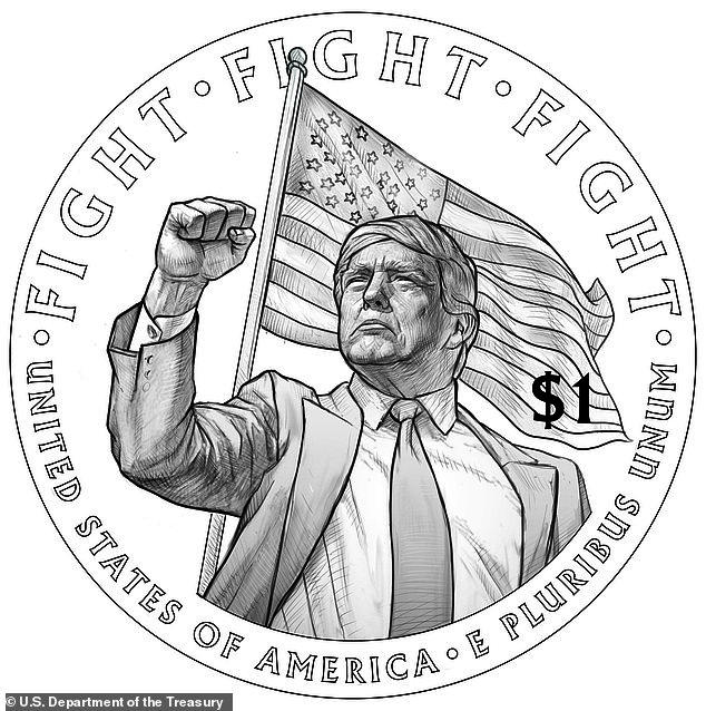 Trump's new $1 coin designs revealed after iconic 'fight' version axed ...