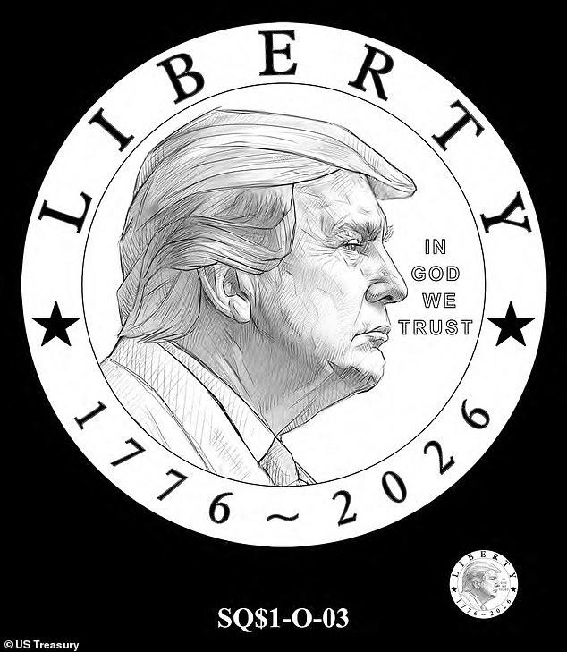 Trump's new $1 coin designs revealed after iconic 'fight' version axed ...