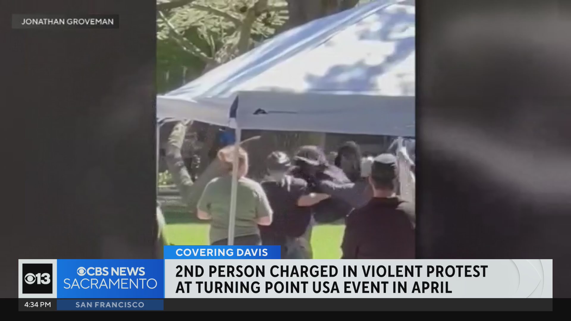 2nd person charged in violent protest at Turning Point USA event in ...