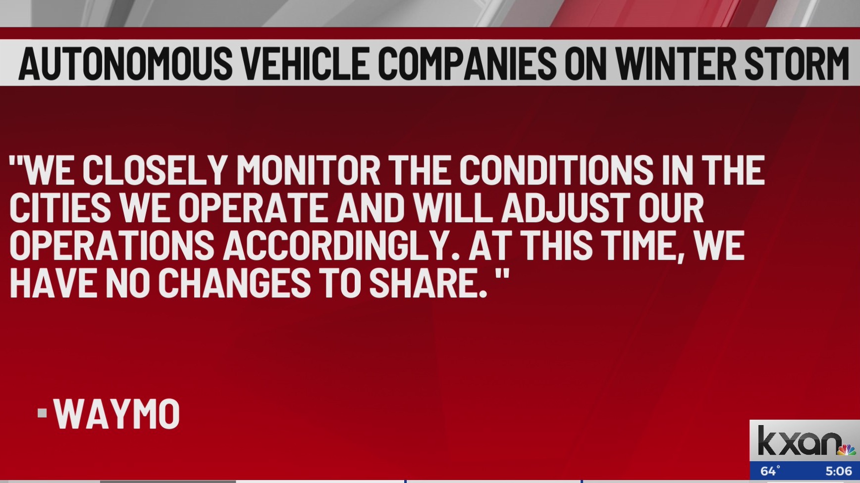 Waymo responds to winter driving concerns
