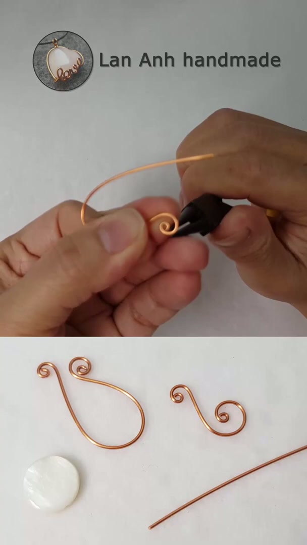 Play with wire | Water drop | Pendant | Simple | Wrap stones no hole ...