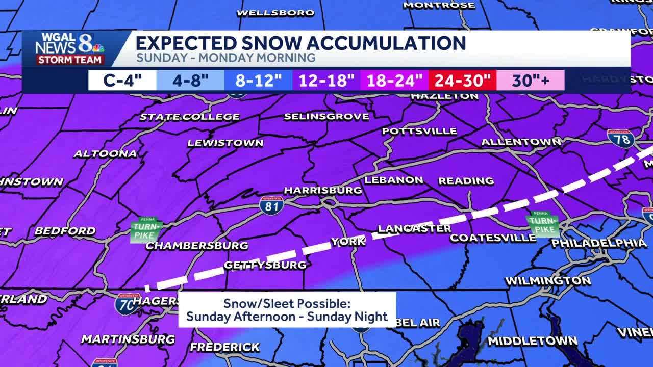Weekend snowstorm: 12-18 inches expected for the Susquehanna Valley