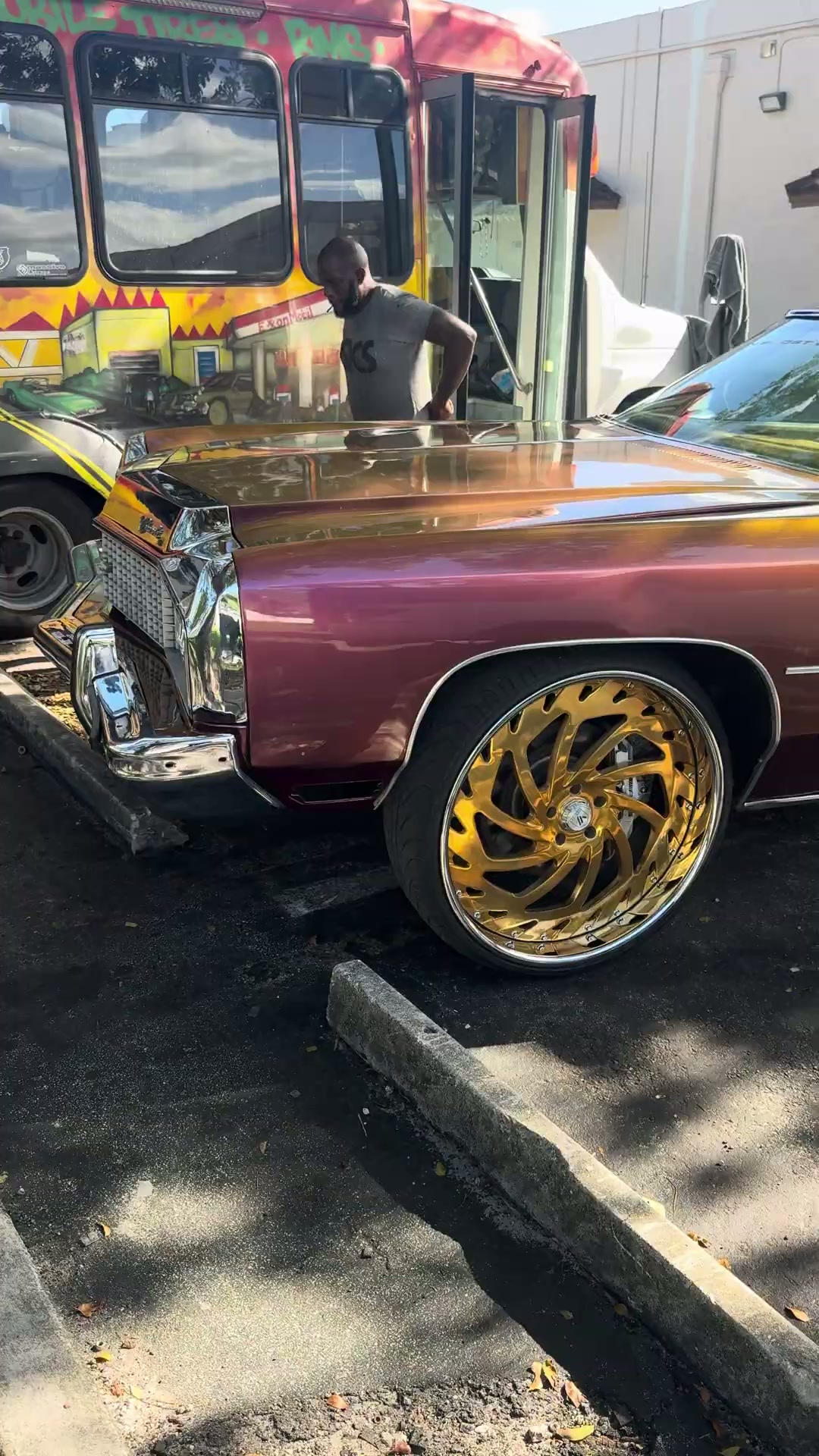 @2jzdonk293 outrageous 73 Chevy donk on 26’s
