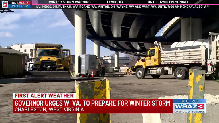 Gov. Morrisey urges West Virginians to prep for weekend weather