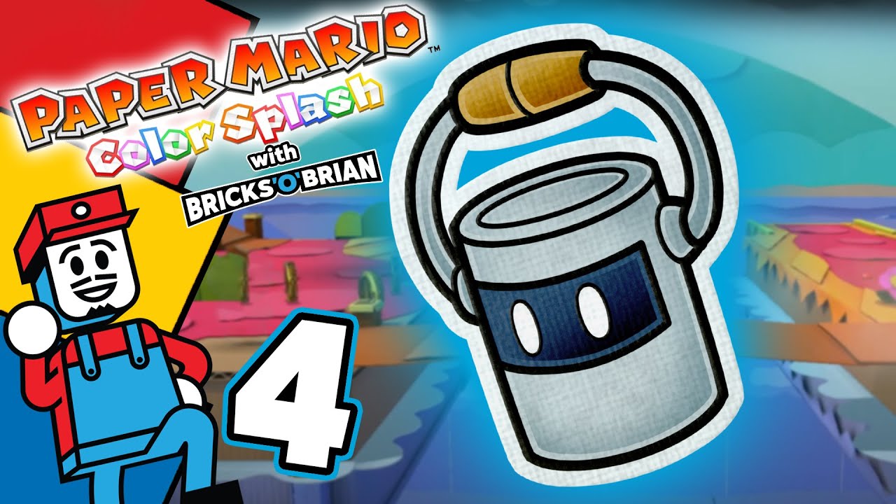 Here come the waterworks! - Paper Mario Color Splash with Bricks 'O' Brian