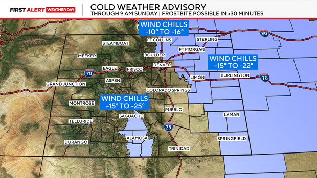 Dangerously cold temperatures and snow arrive in Colorado and will ...
