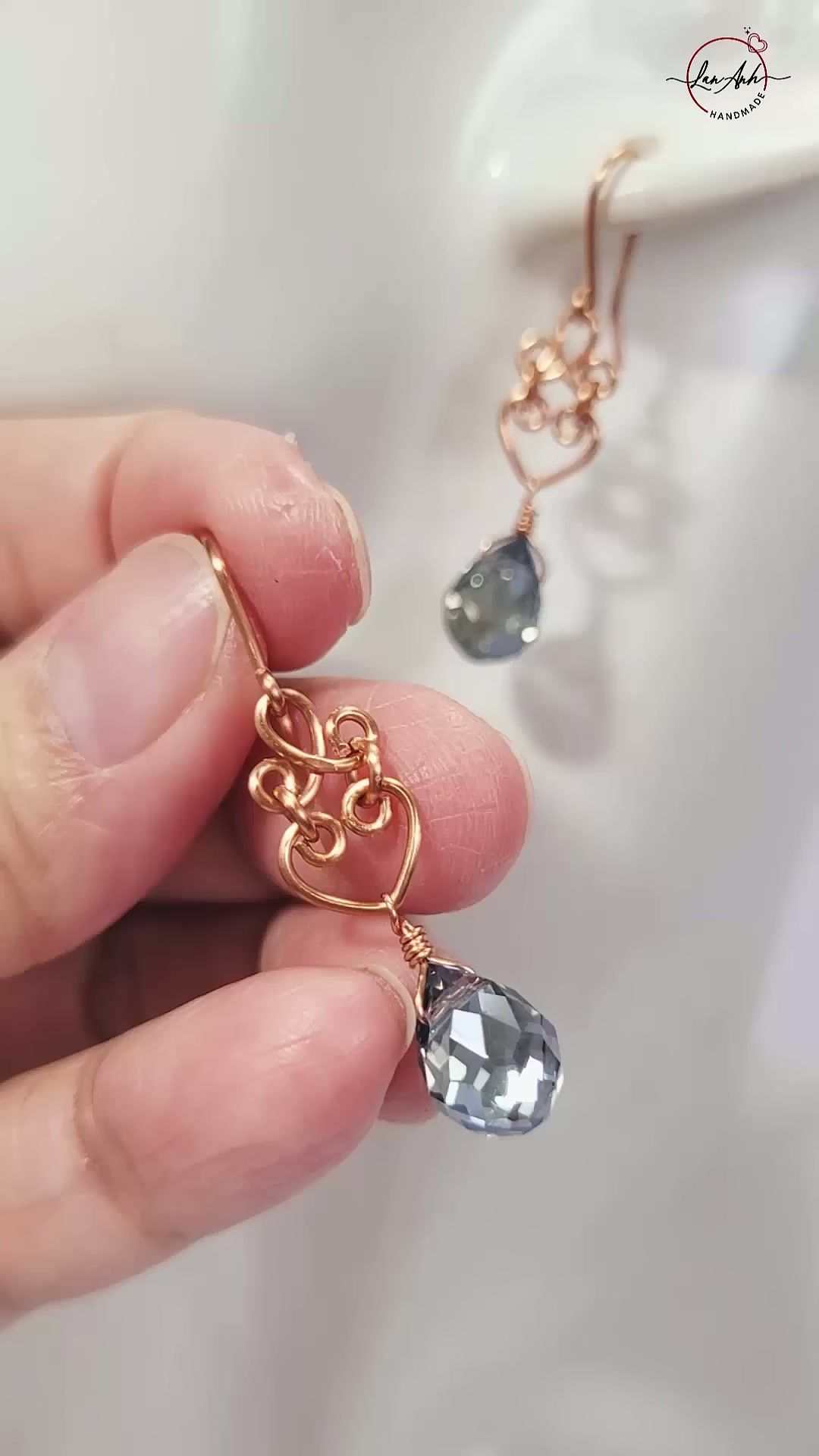 Small flower and heart jewelry | Cute and easy earrings making at home ...