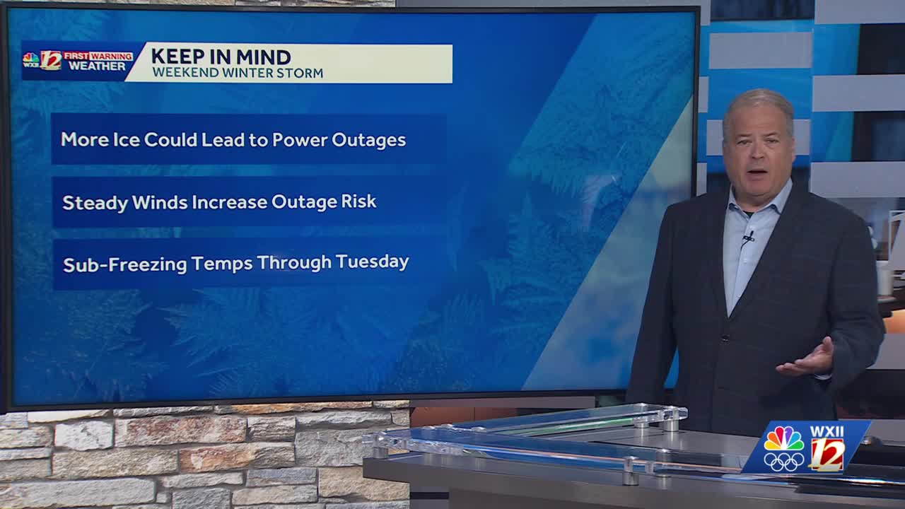 WXII 12 News winter storm update 1:23 p.m.