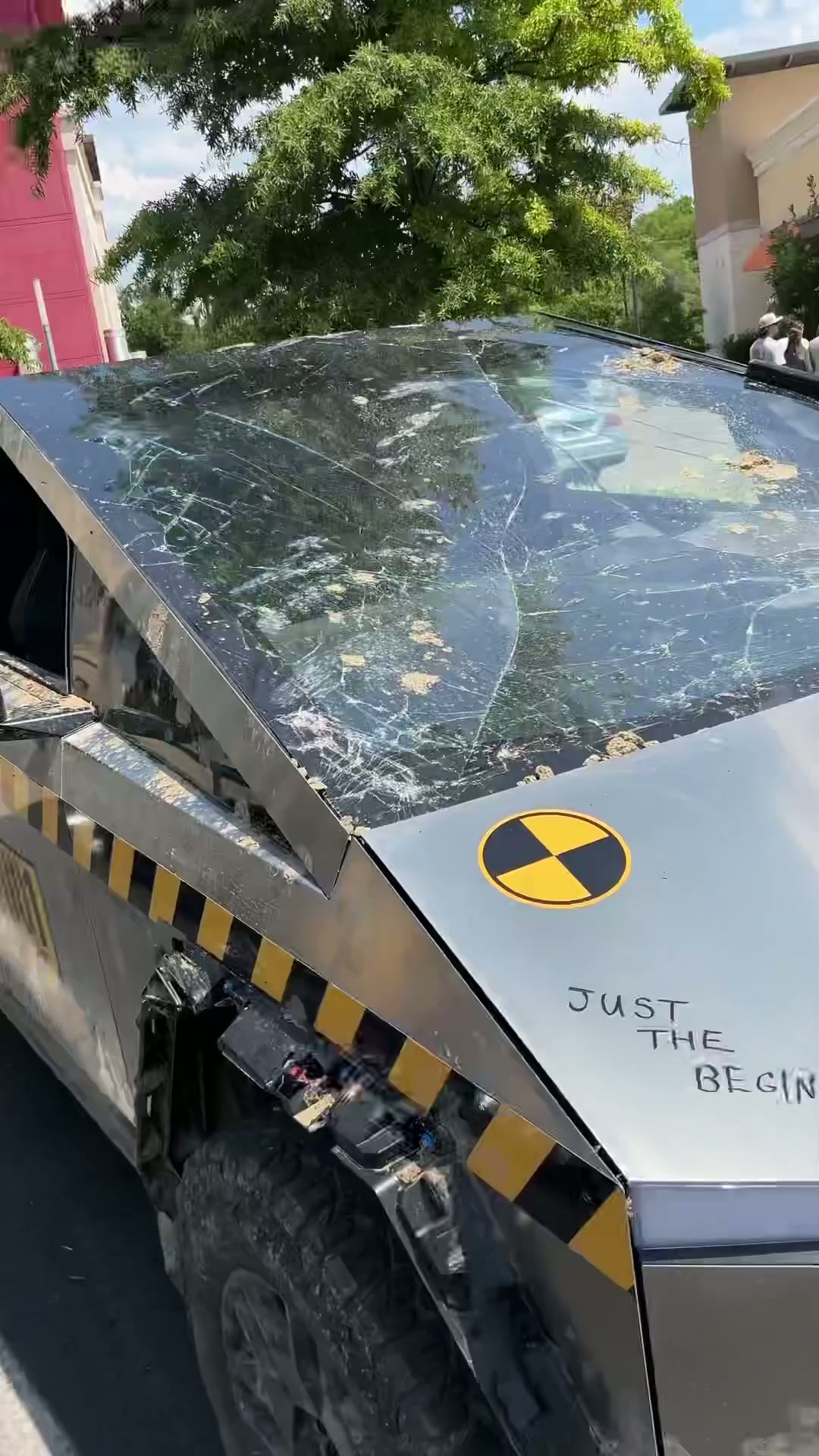 Whistlin Diesel’s Cybertruck durability test results 👀 #whistlindiesel ...