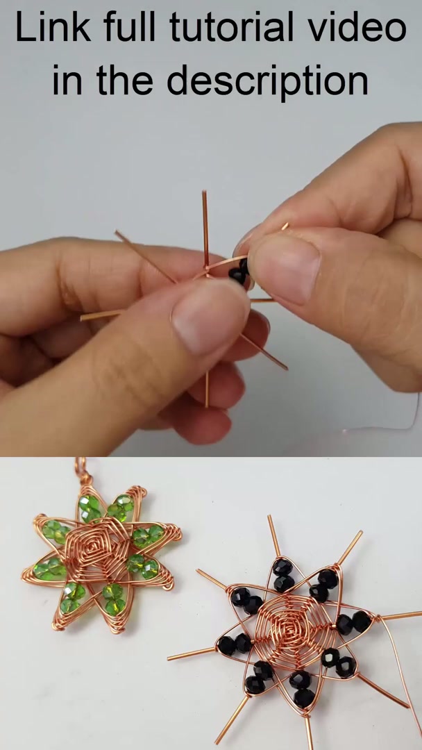 Play with wire | Mandala | pendant | God's eye craft | abacus crystal ...