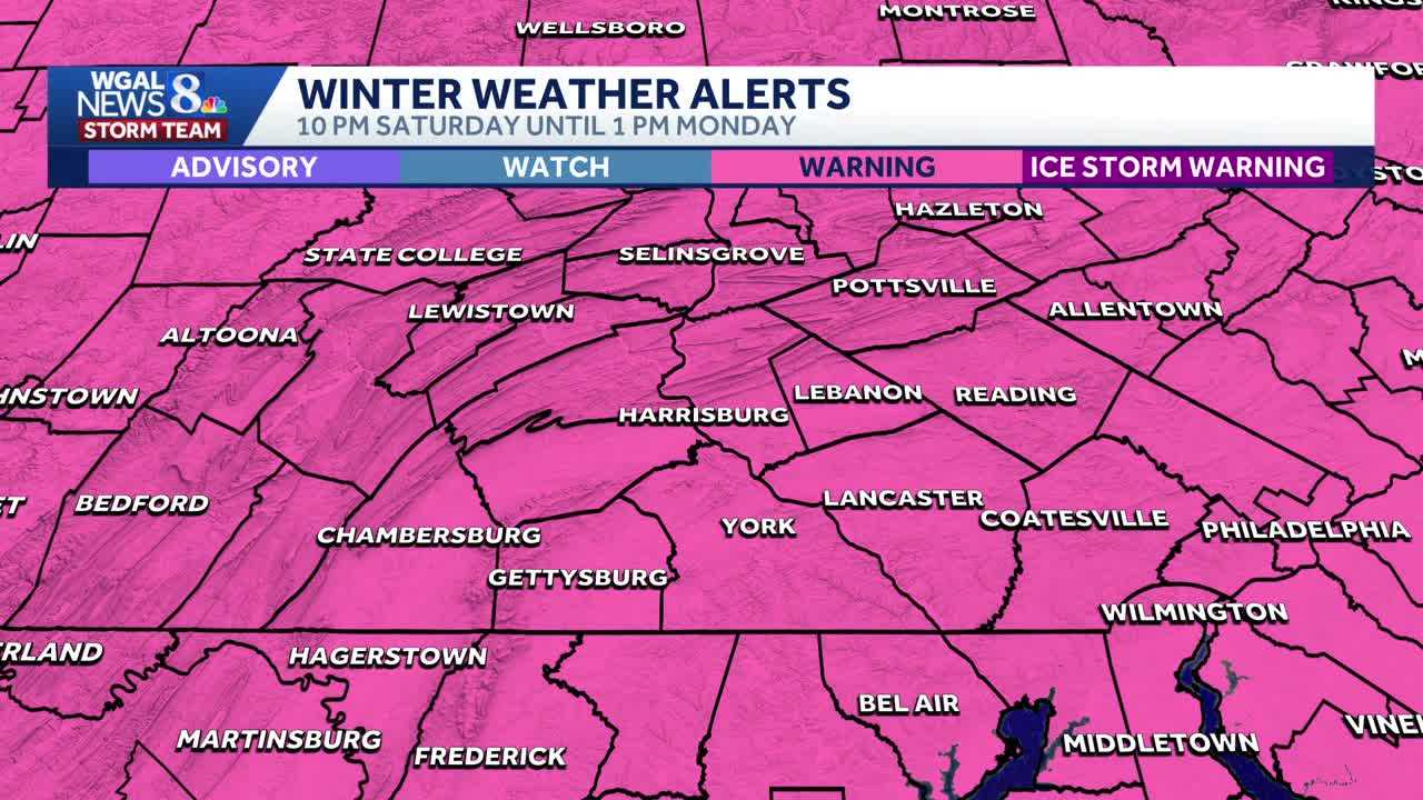 Winter storm warning goes into effect tonight