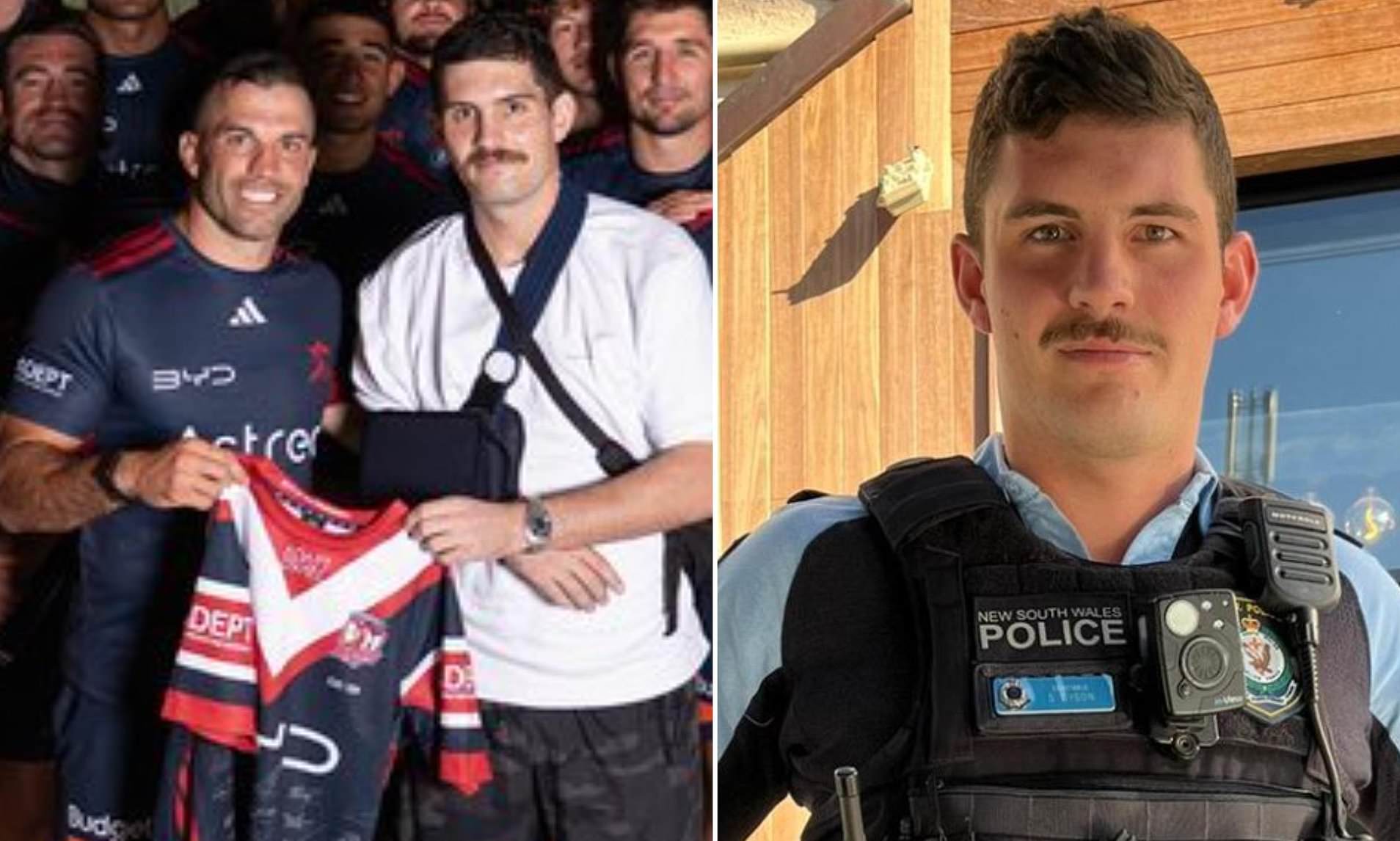 NRL club honours police officer shot during Bondi terrorist attack in ...