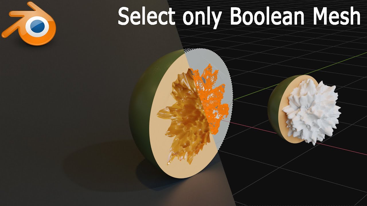 How to select only the mesh generated from Boolean modifier #oe257