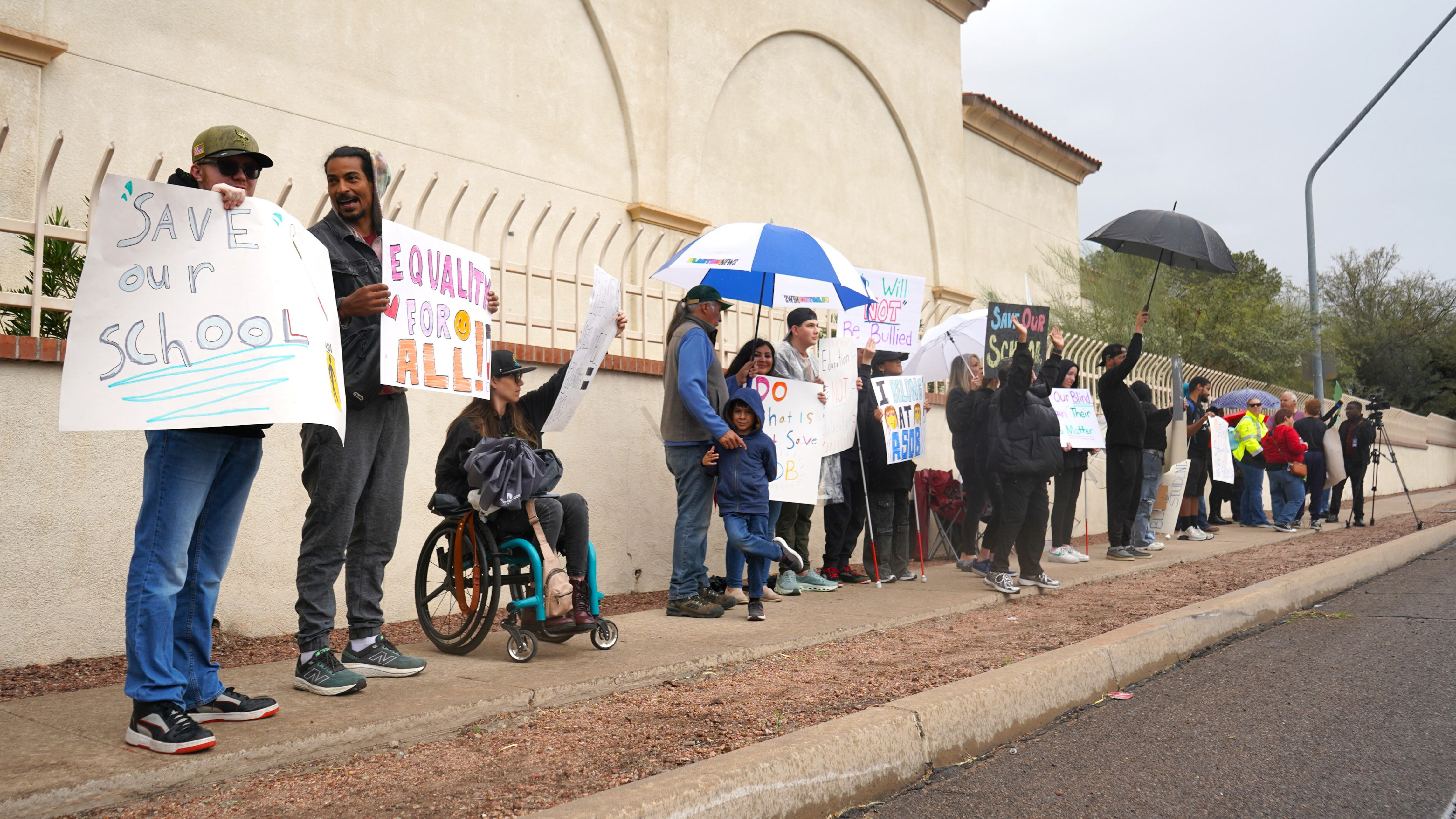 Parents, students, staff of ASDB protest potential move to Oro Valley