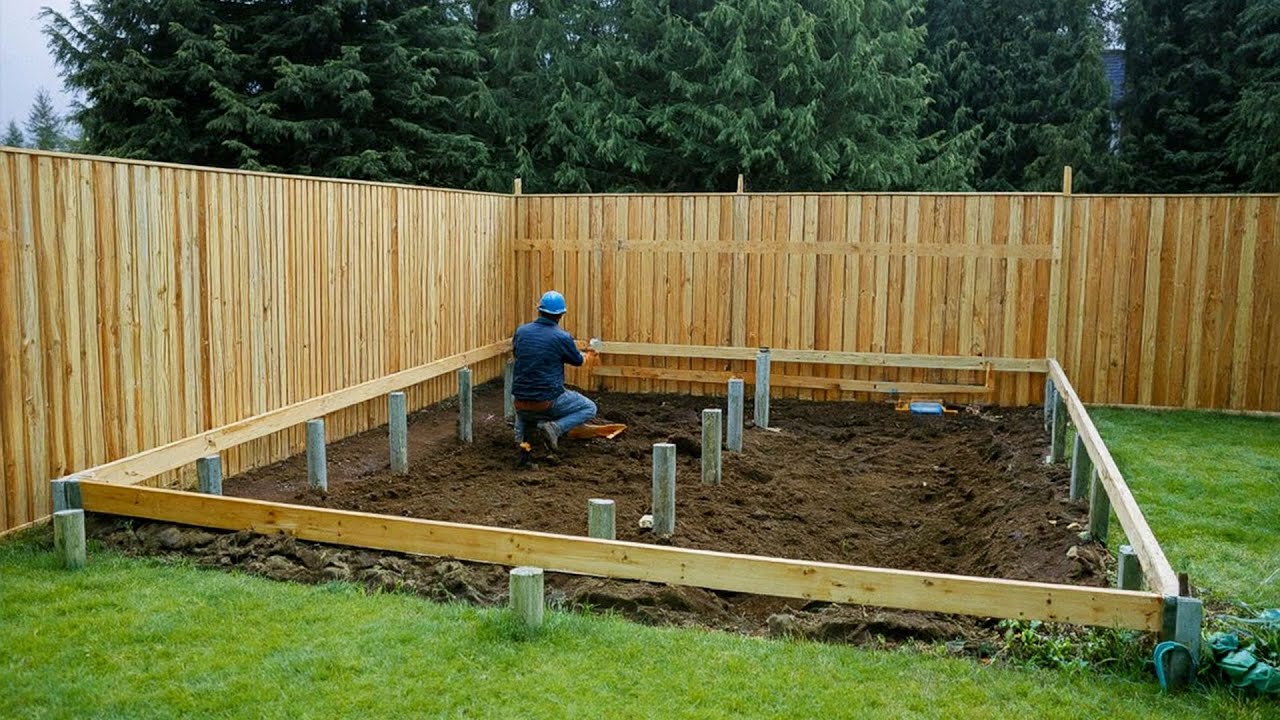 Starting a two-story house | Building the foundation alone