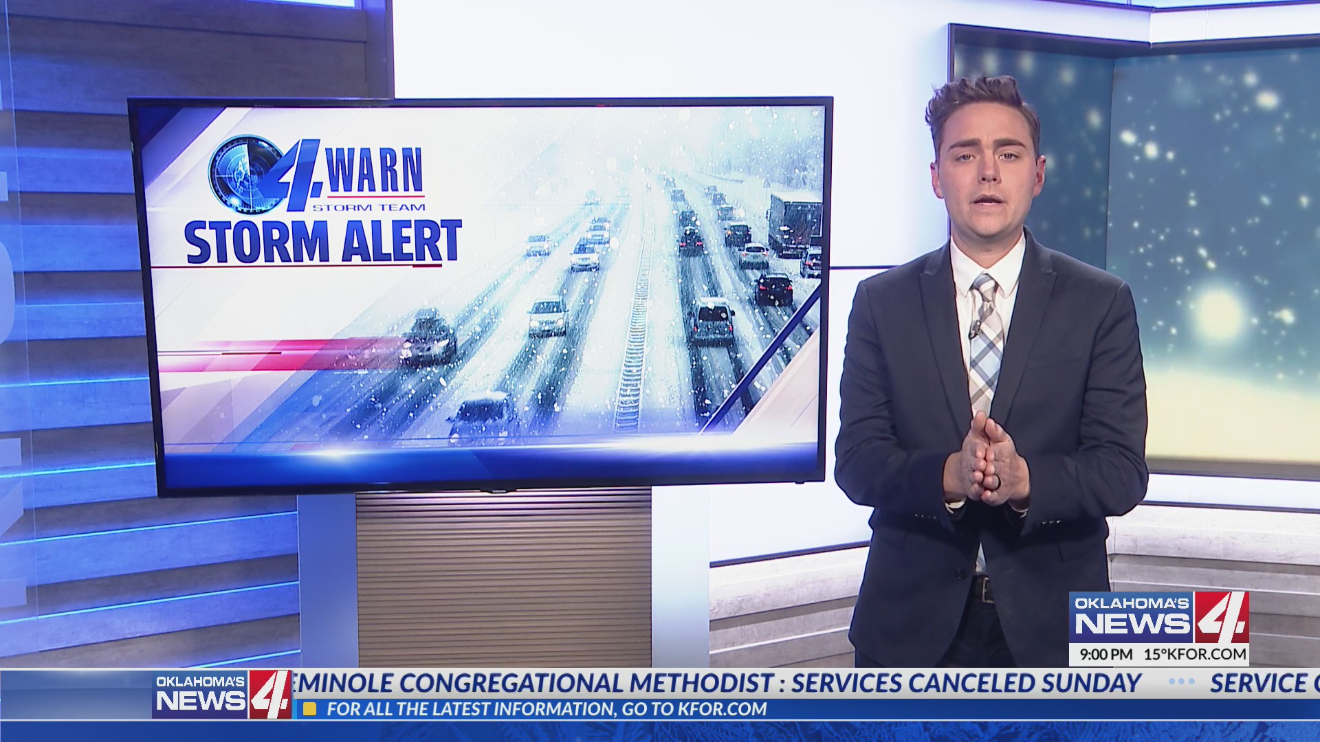 Mike Morgan at 9PM Friday tracking snow and blowing snow combined with ...