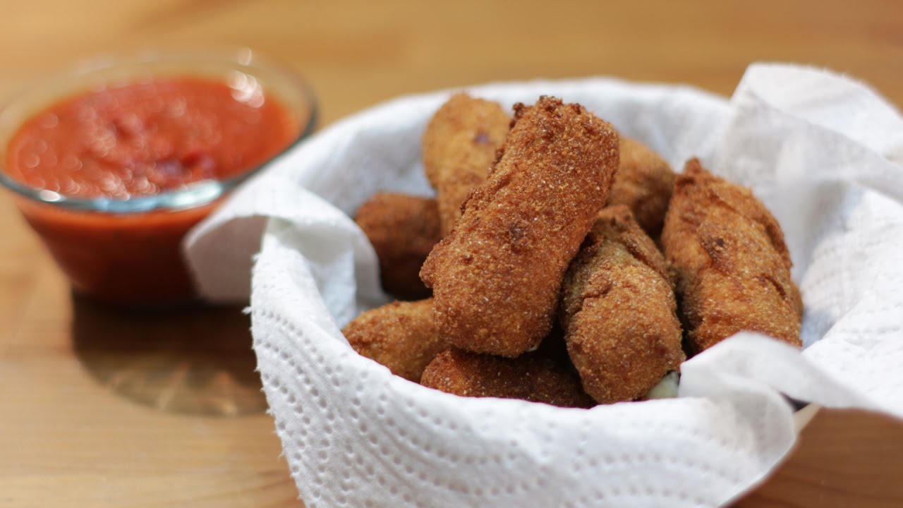 How to make mozzarella sticks - homemade cheese sticks recipe