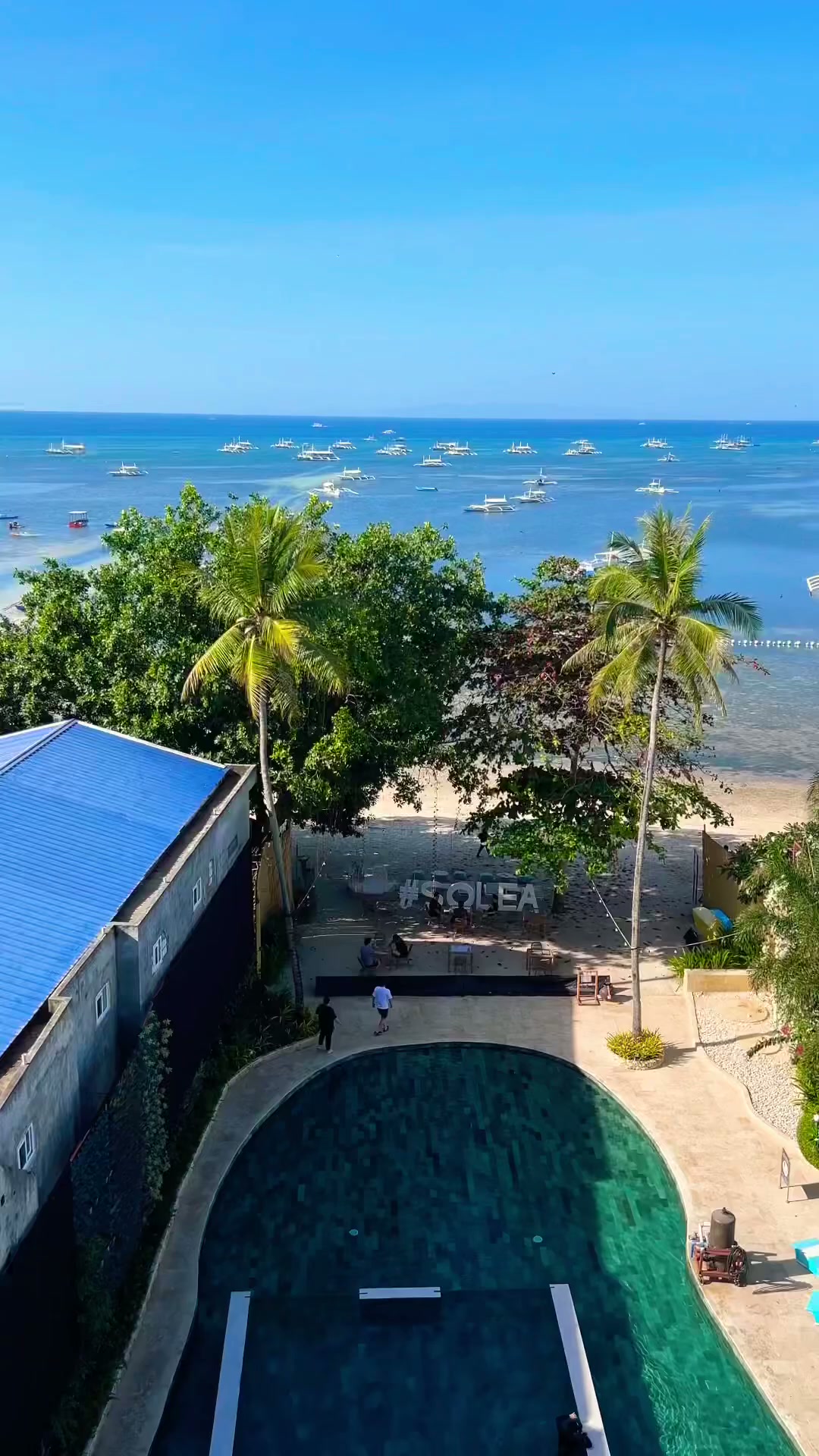 The view from this hotel is perfect 😍 at Solea Coast Resort Panglao in ...