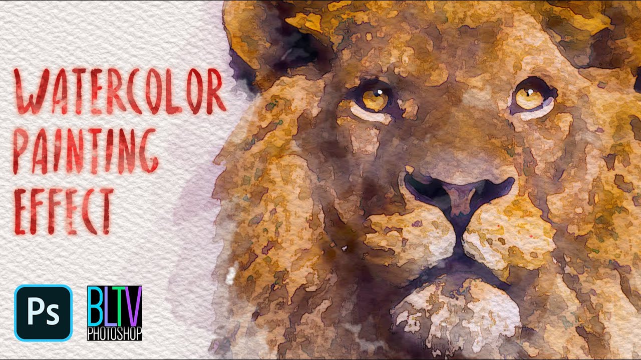 Photoshop: How to create the look of watercolor paintings