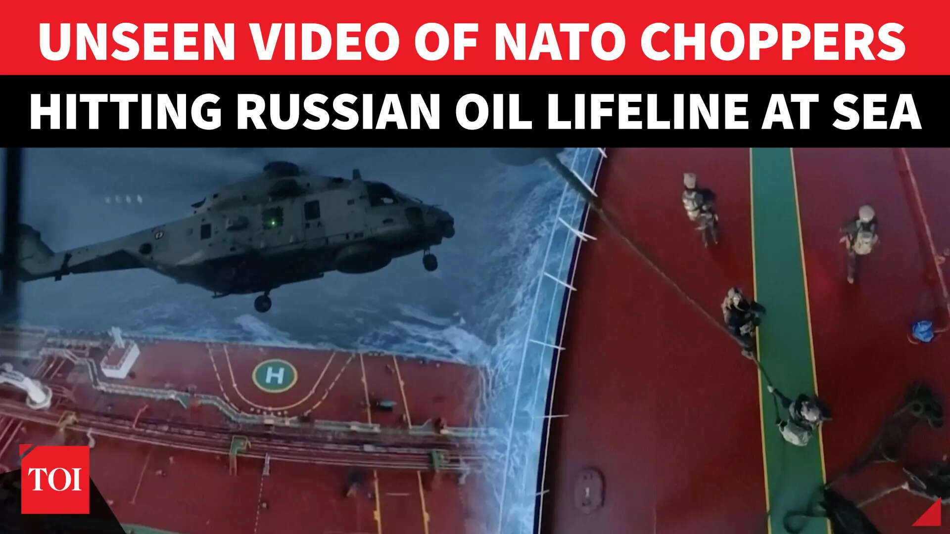 First footage of NATO forces 'hijacking' Russian oil tanker | Macron vs ...