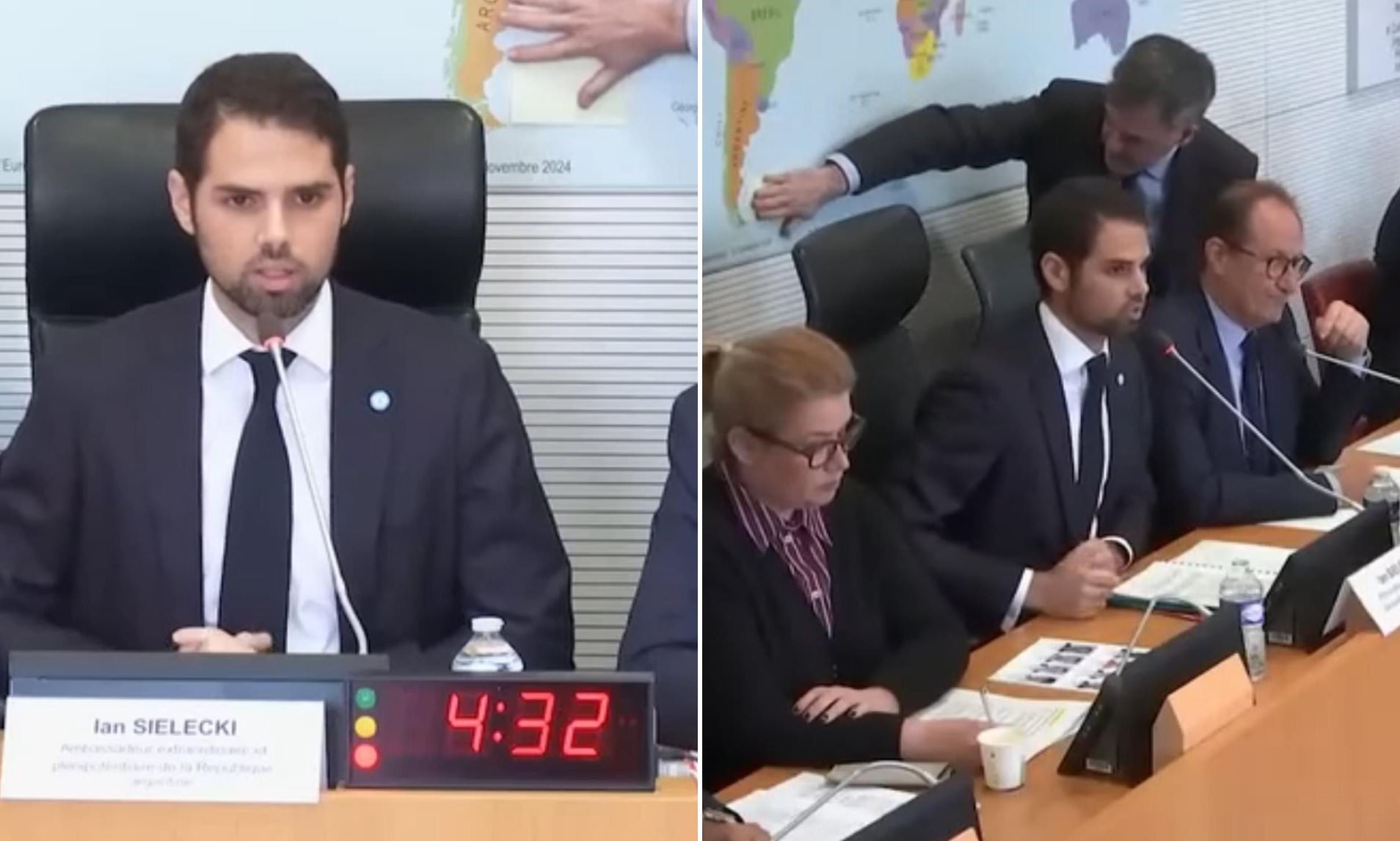 Argentina ambassador protests at map showing the Falklands as British ...