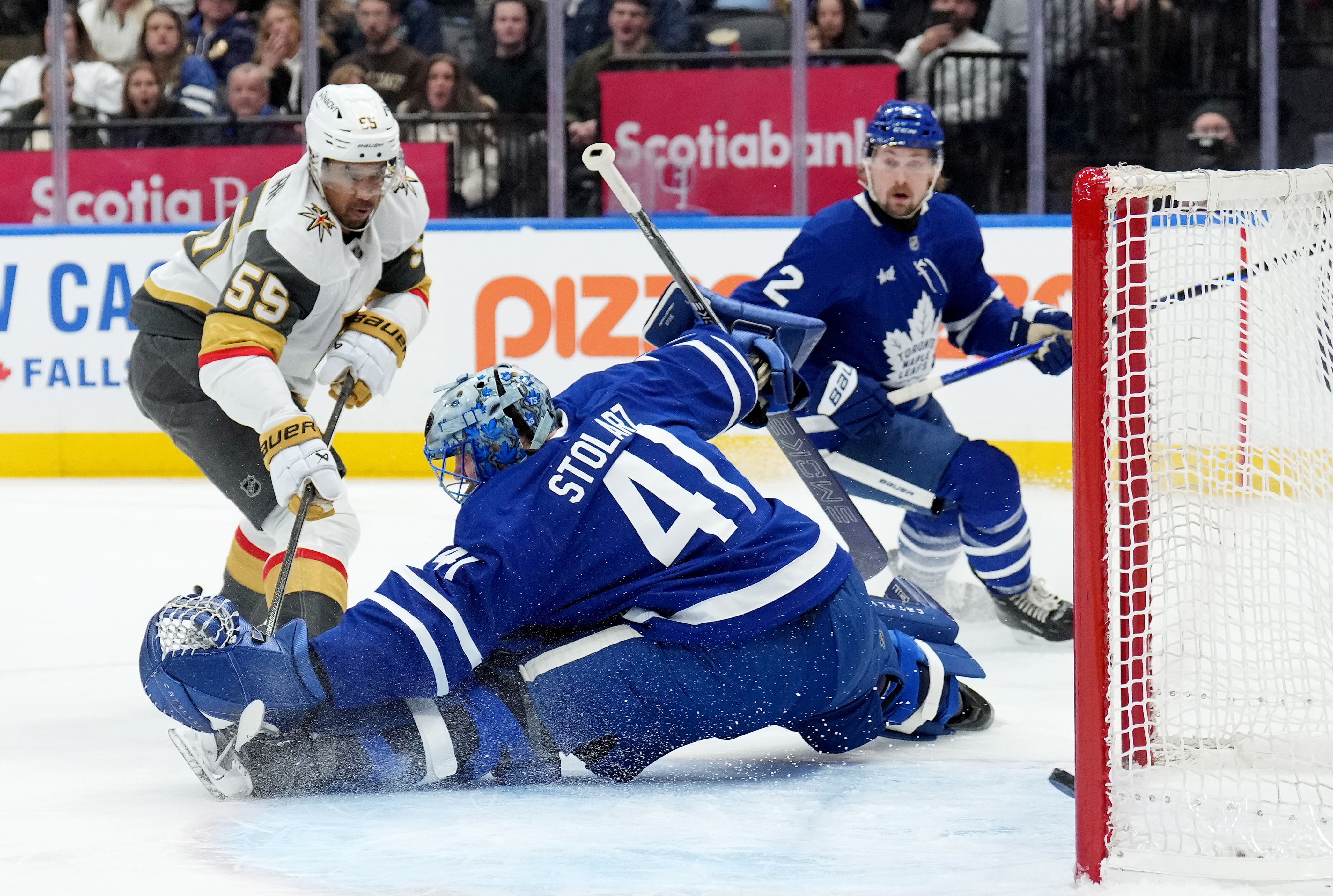 Golden Knights beat Maple Leafs 6-3 in Marner’s emotional Toronto return