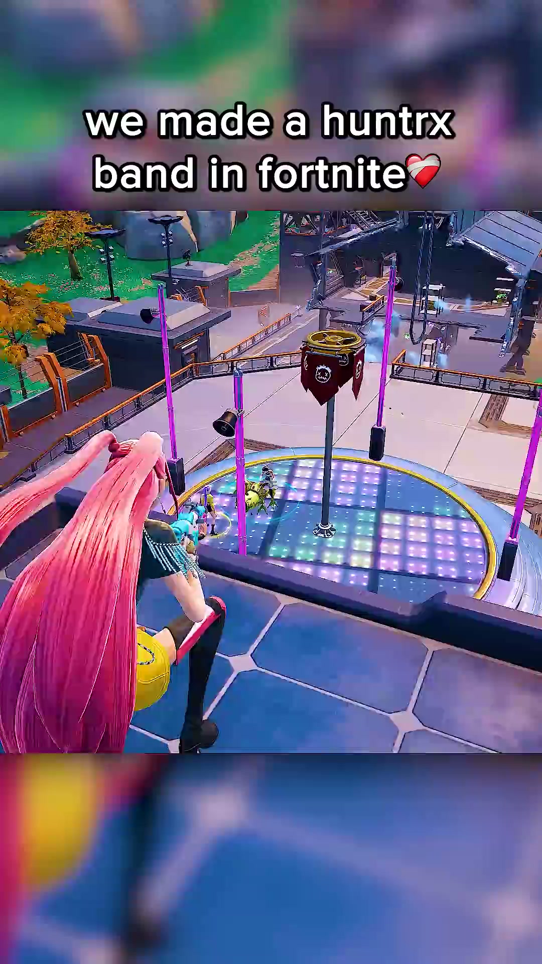 KPOP demon hunters band in Fortnite