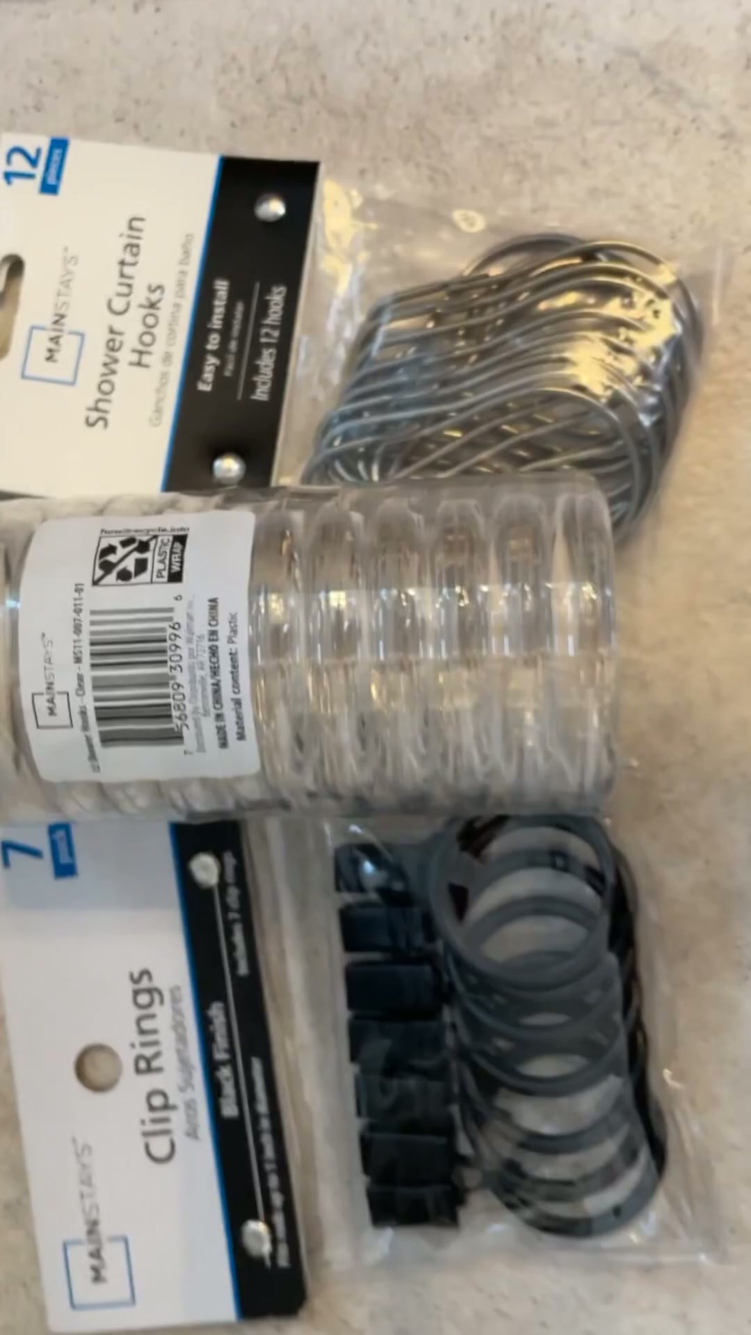 Shower curtain ring hacks 😱