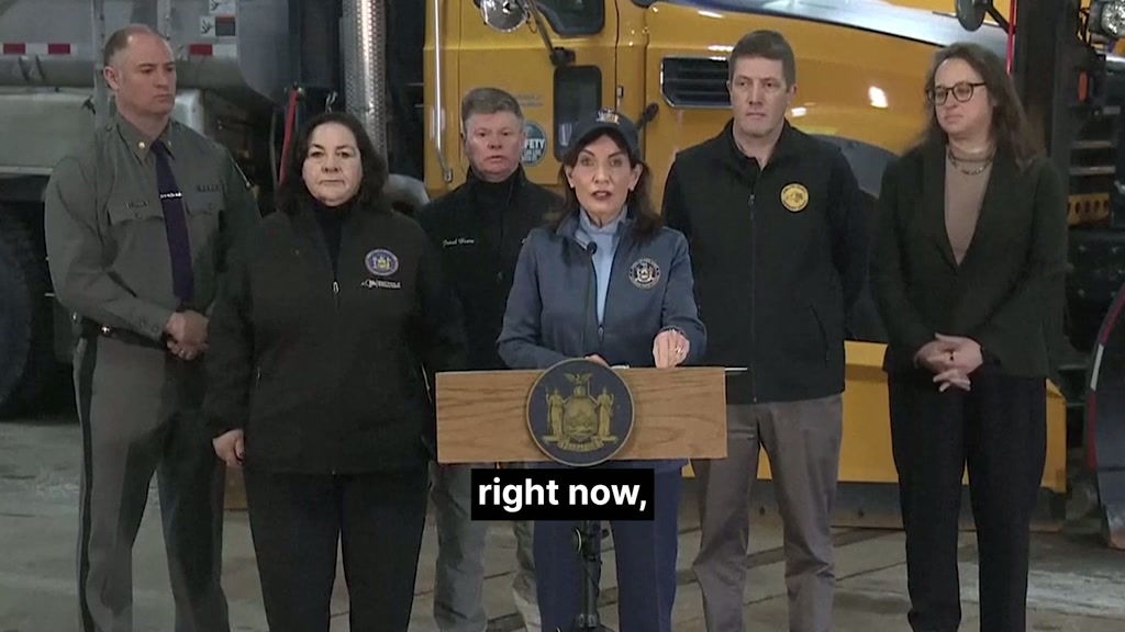 NY Gov. Hochul declares state of emergency ahead of winter storm