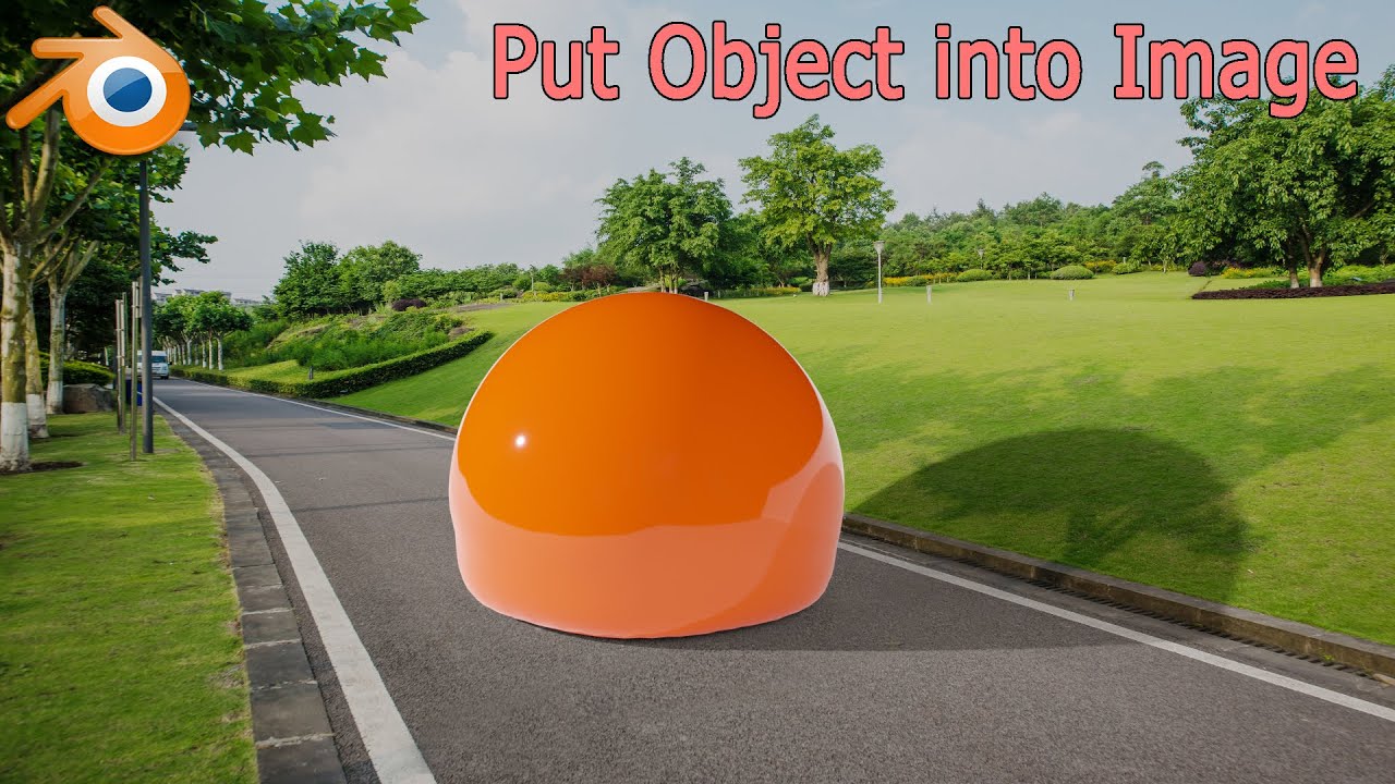 Blender tutorial - How to make an object move in a real photo #oe288