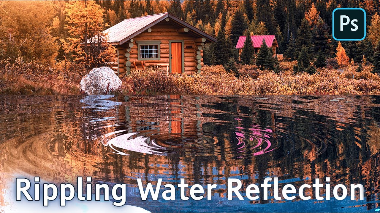 Photoshop: How to create a rippled, water reflection!