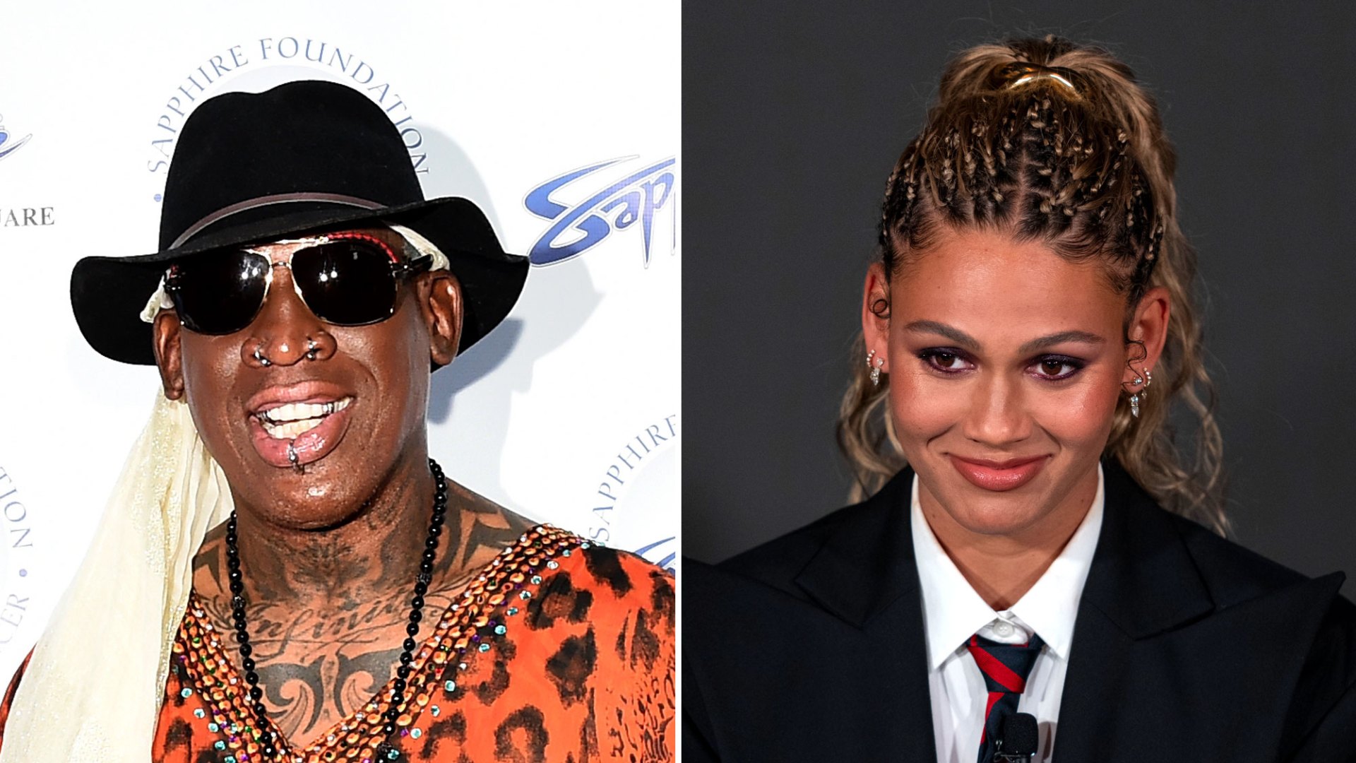 Dennis Rodman reacts to estranged daughter Trinity's historic pay day