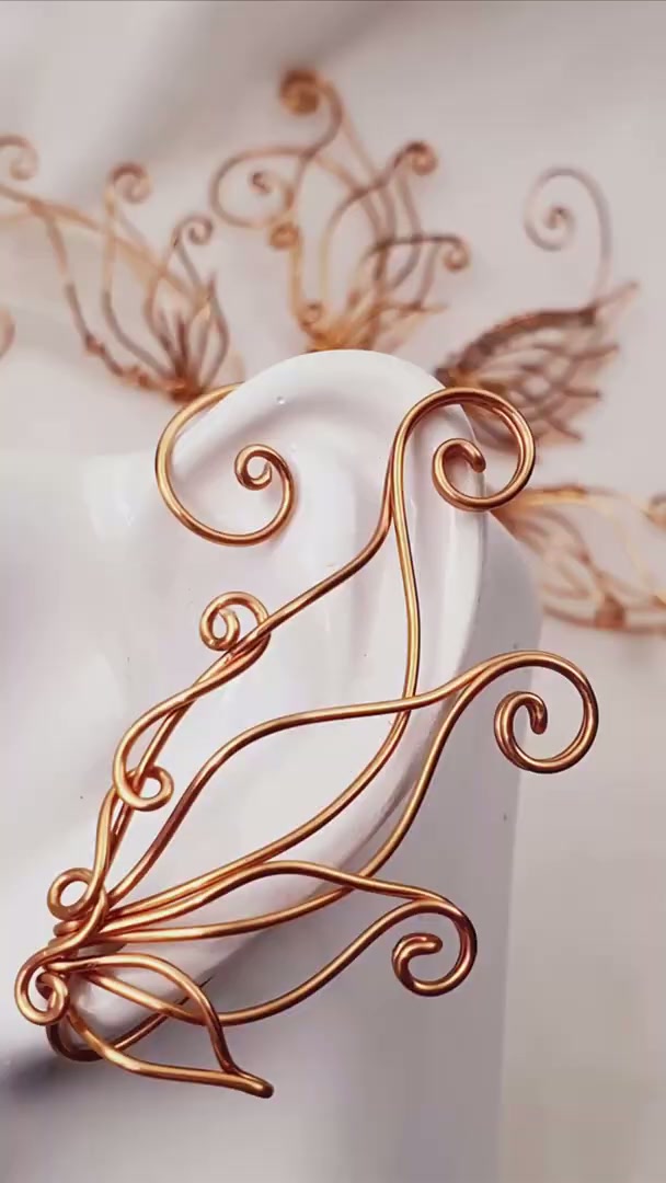 Play with wire | Angel wings | Fairy wings | Earcuff | Elf ear ...