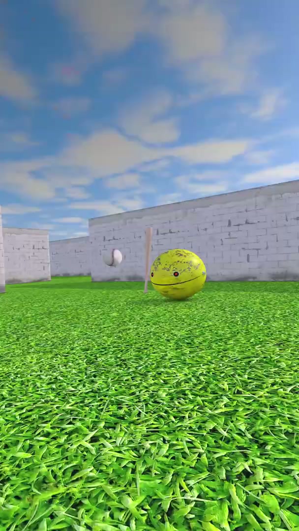 Robot Pacman & Ms Robot Pacman Playing Baseball #Shorts