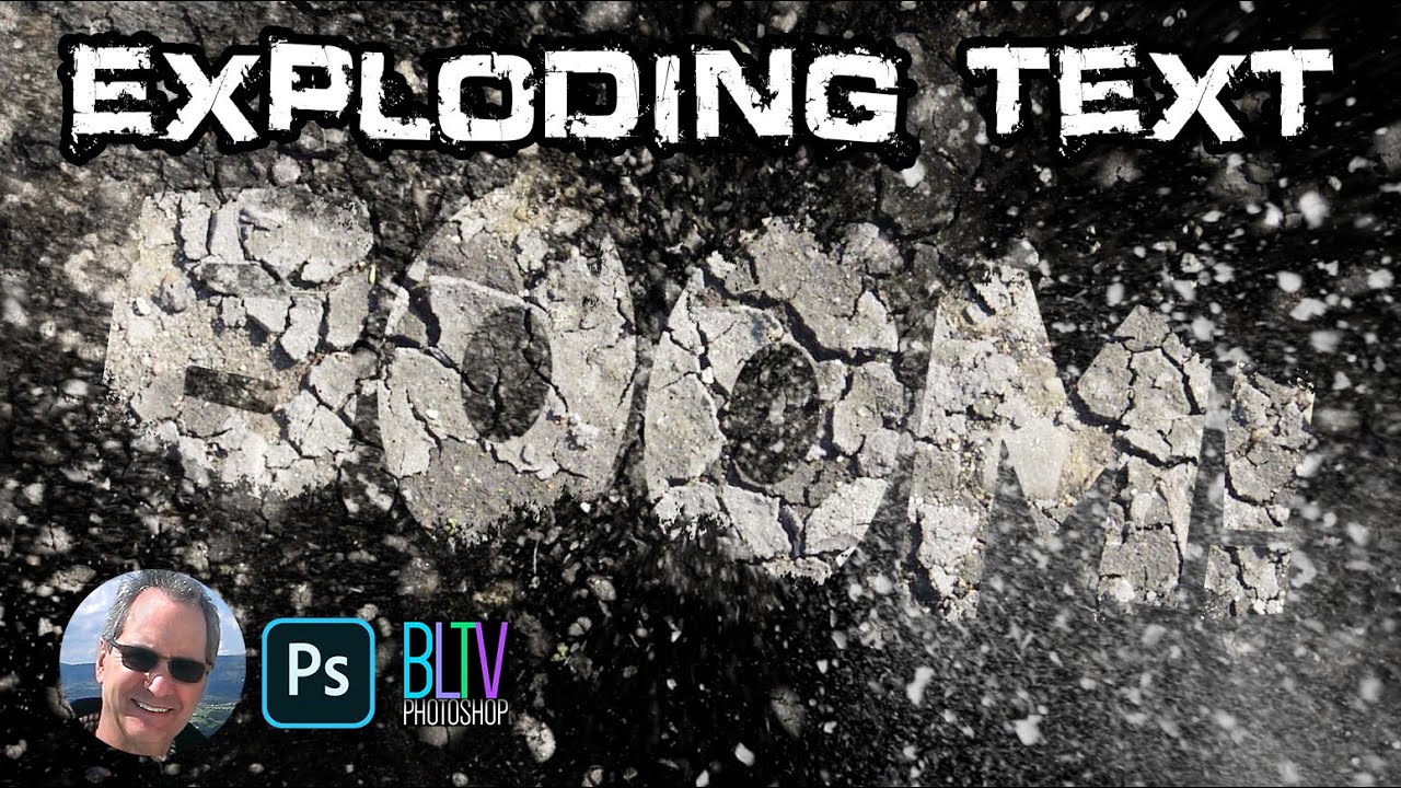 Photoshop: How to create powerful, exploding text!