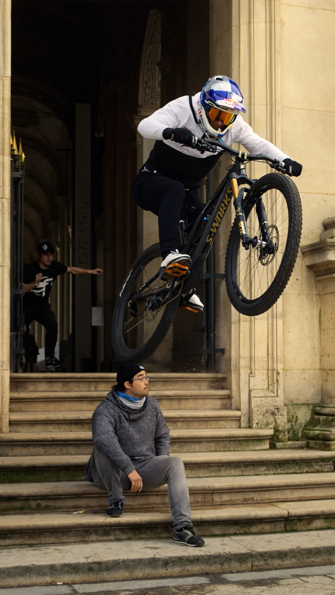 This downhill parkour move needed precision