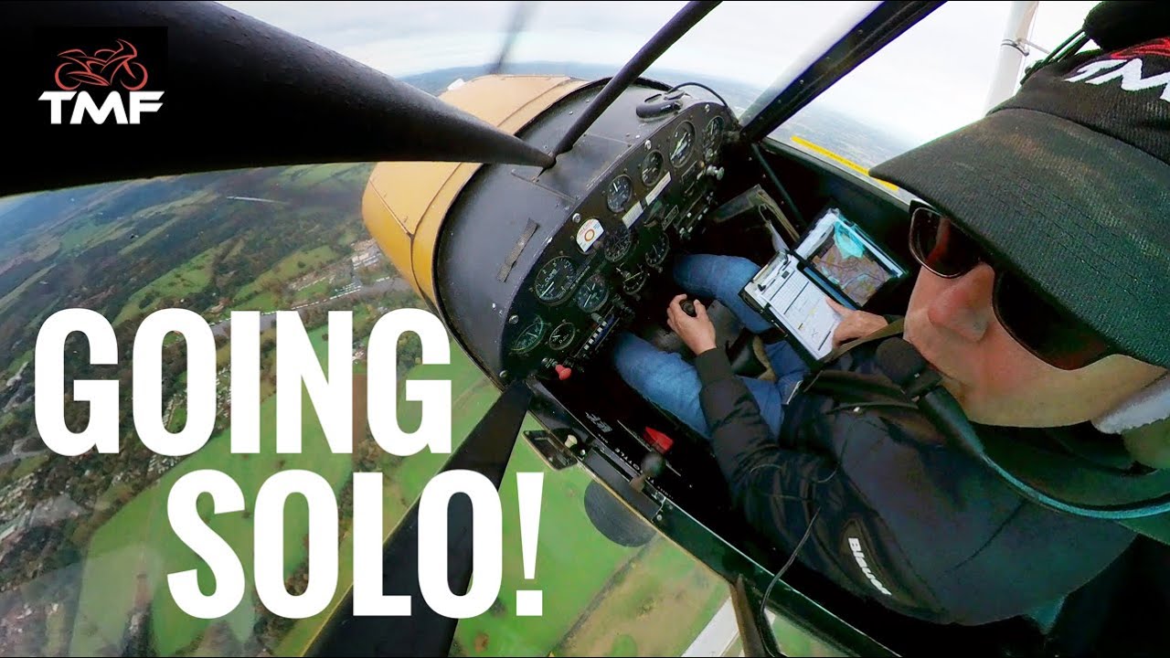 Piper Supercub Going Solo! - Flying out of the circuit for the first ...