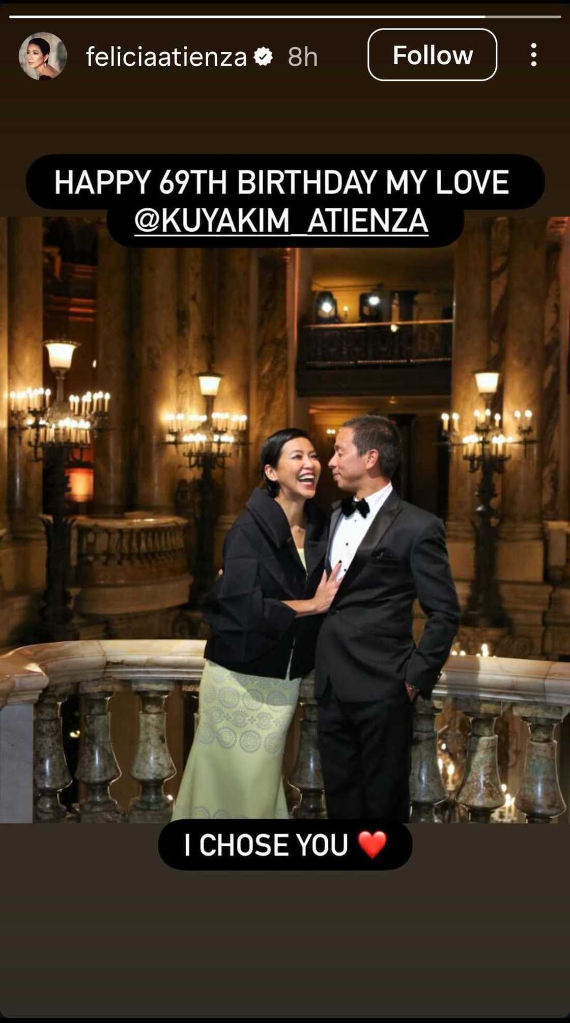 Kuya Kim Atienza receives affectionate birthday greeting from wife Felicia