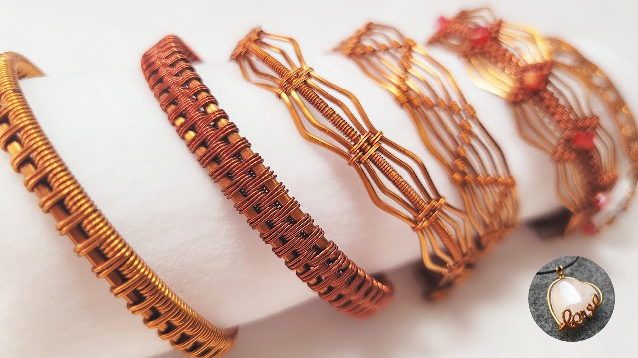 6 bracelet | Basic wire wrapping techniques #jewelry #diy @LanAnhHandmade