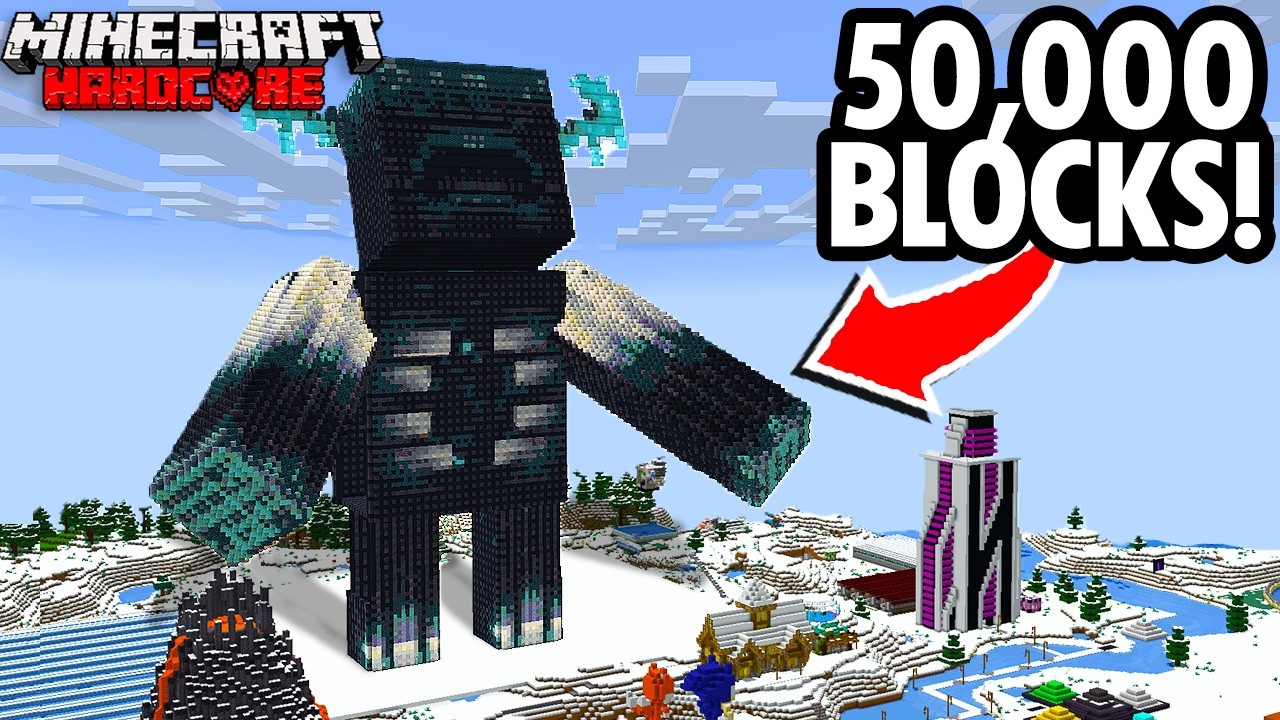 Built every mob massive in Minecraft Hardcore survival