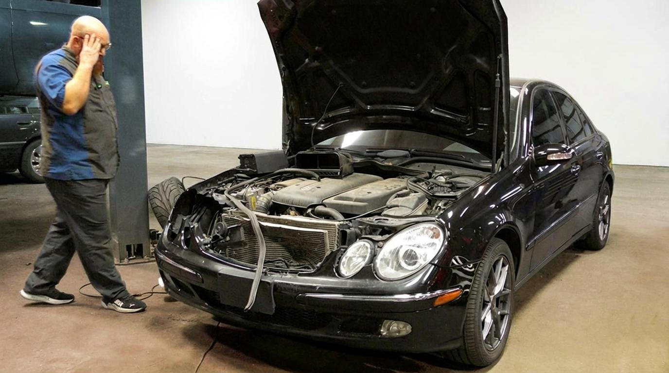 Is this wrecked Mercedes saveable?