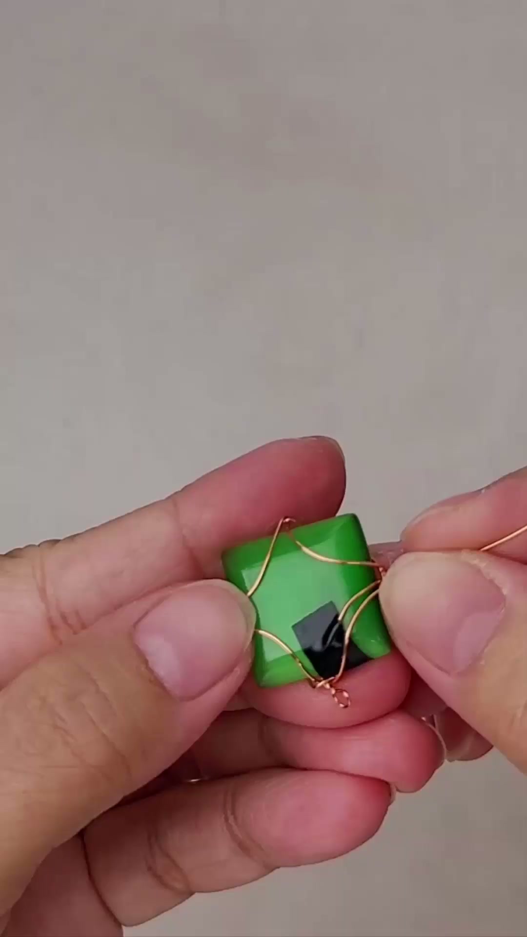 Star pendant | square cabochon | jewelry | stone without hole | DIY