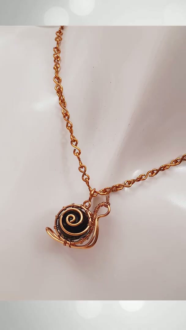 Play with wire | Snail | animal | Pendant | spherical stone 612 #Shorts