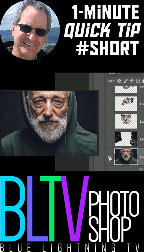 Photoshop 1-minute #short: 2 tips to save time in the layers panel ...