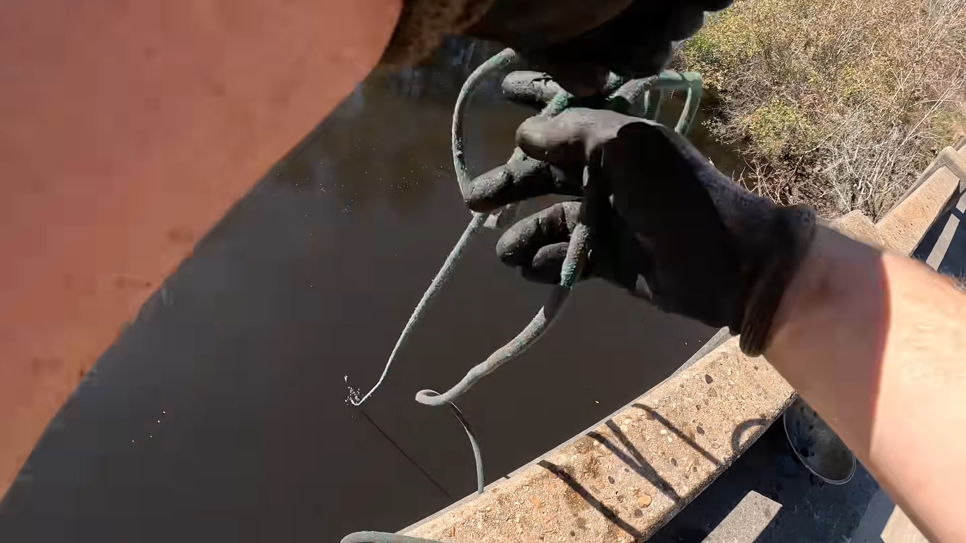 They pushed us out of this spot… then the magnet hit something