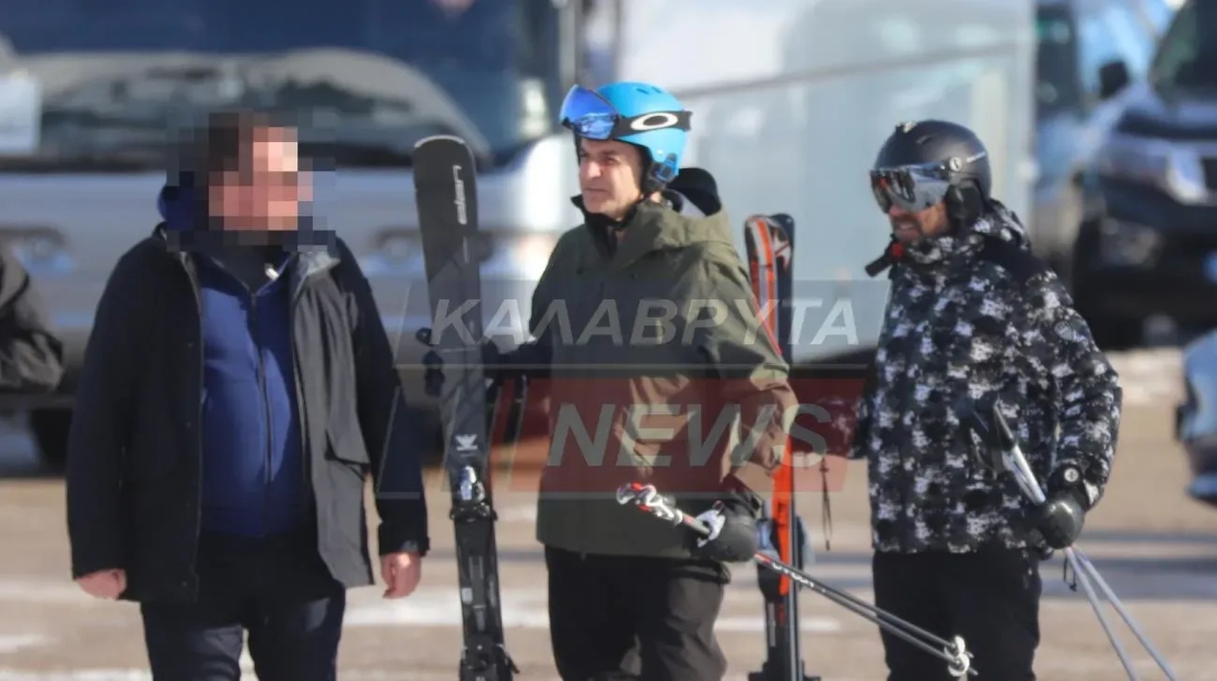 Για σκι στα Καλάβρυτα ο πρωθυπουργός
