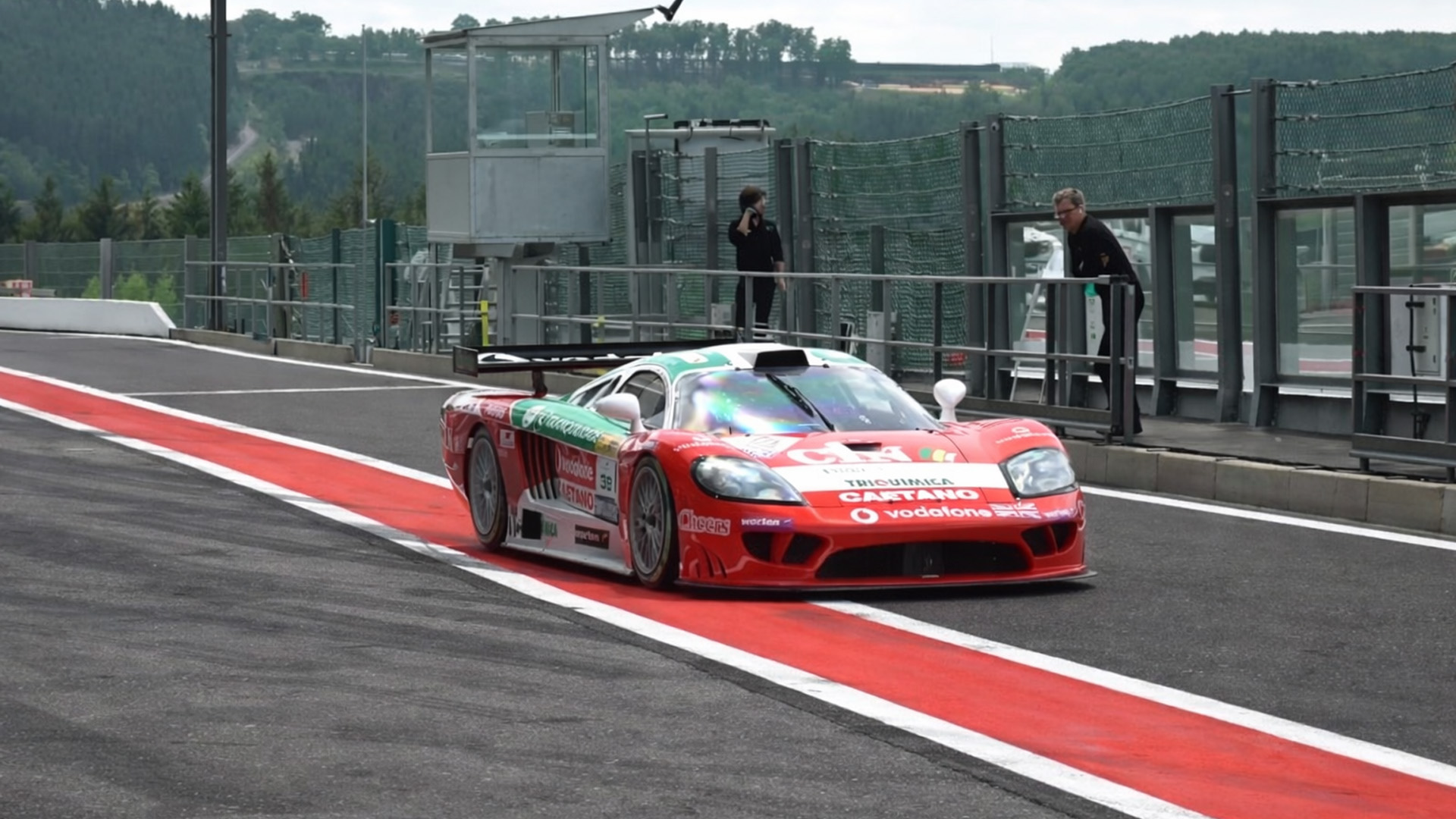 Saleen S7 R GT1 with V8 engine sound at Spa Francorchamps