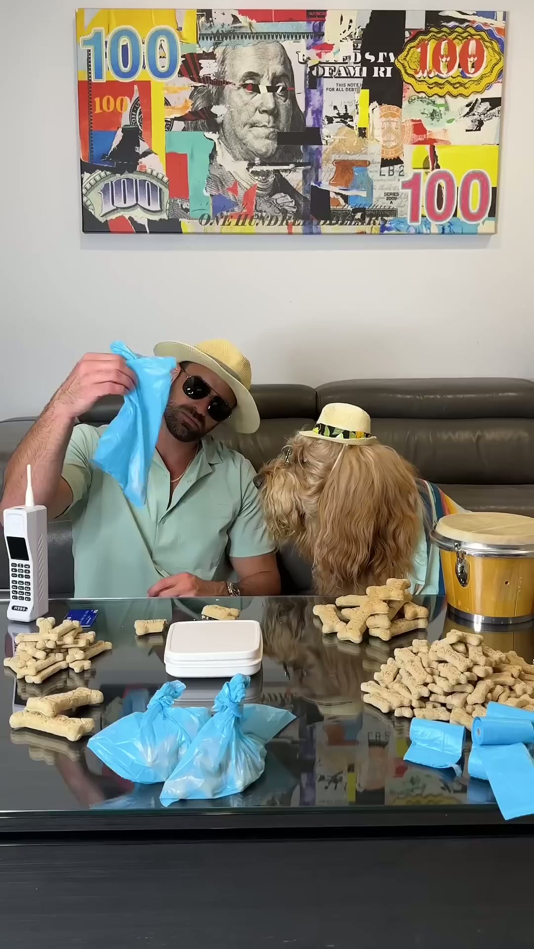 What my dog thinks when I split his treats @floofbybrodie #narcos # ...