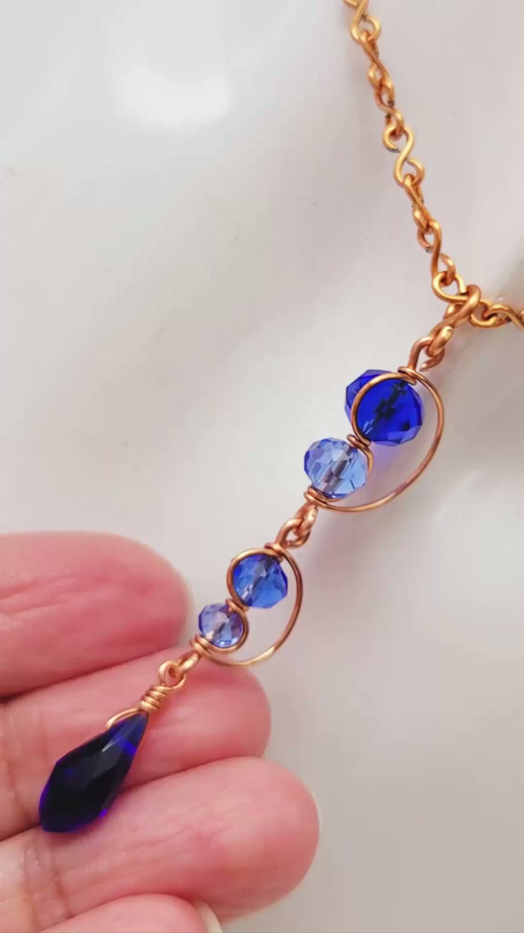 Simple chain link with crystal | DIY | handmade jewelry ideas ...